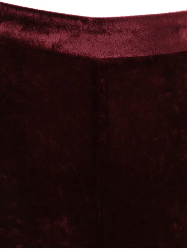 Etro Wide-leg Velvet Palazzo Trousers - Black