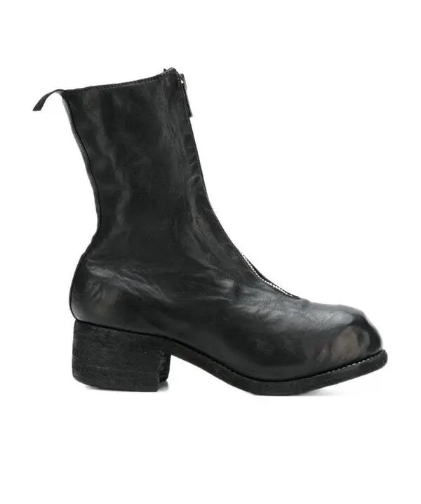 Guidi Front Zip Ankle Boots
