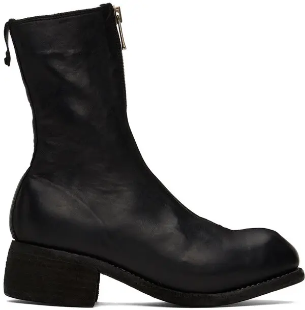Guidi Front Zip Ankle Boots