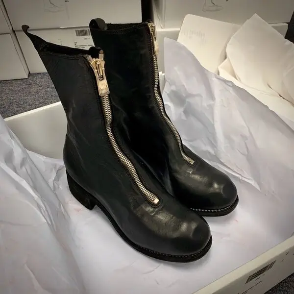 Guidi Front Zip Ankle Boots