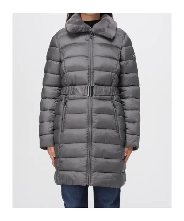 Michael Kors Packable Quilted Puffer Coat With Belt