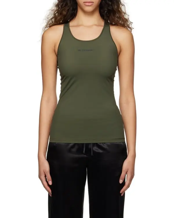 JIL SANDER Logo Printed Crewneck Tank Top