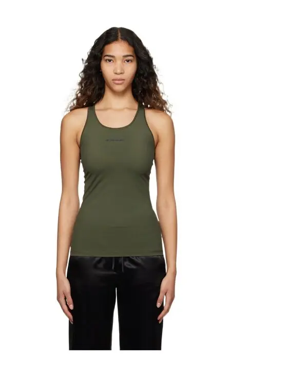 JIL SANDER Logo Printed Crewneck Tank Top