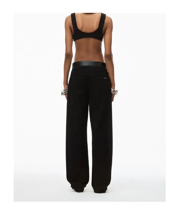 Alexander Wang Belted Wide-leg Jeans