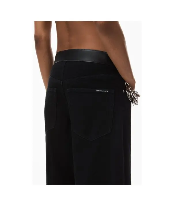 Alexander Wang Belted Wide-leg Jeans