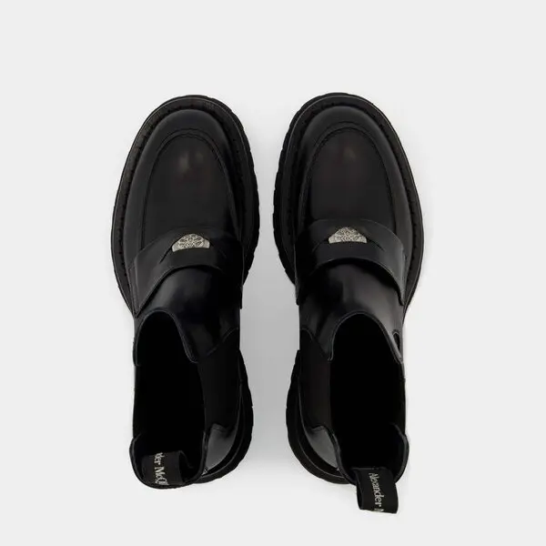 Alexander McQueen Punk Buckle Pointed Toe Mules