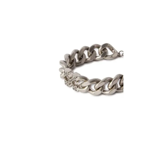 Off-White Arrows Crystal-embellished Chain Bracelet - Yellow