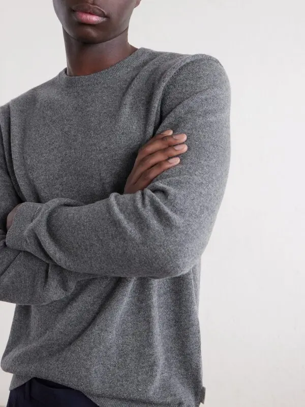 Onia Cashmere Crewneck Sweater - Gray