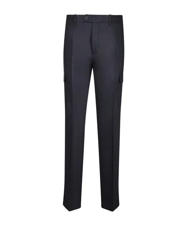 Incotex Flannel Cargo Pants - Blue