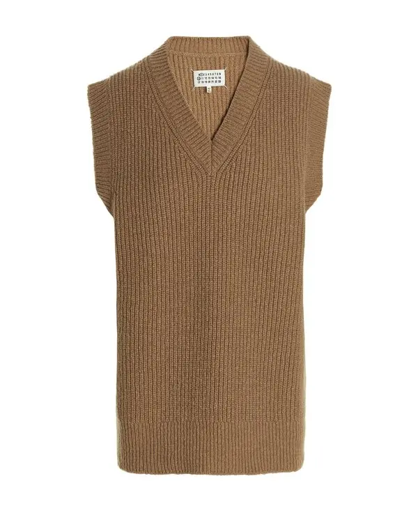 MAISON MARGIELA V-neck Knitted Vest