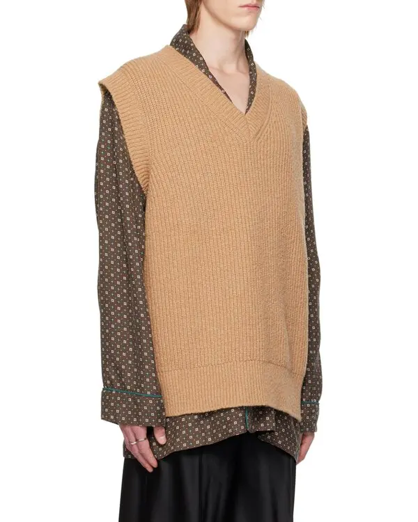 MAISON MARGIELA V-neck Knitted Vest