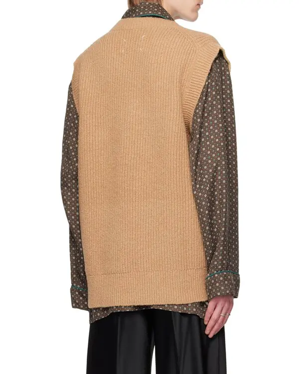 MAISON MARGIELA V-neck Knitted Vest