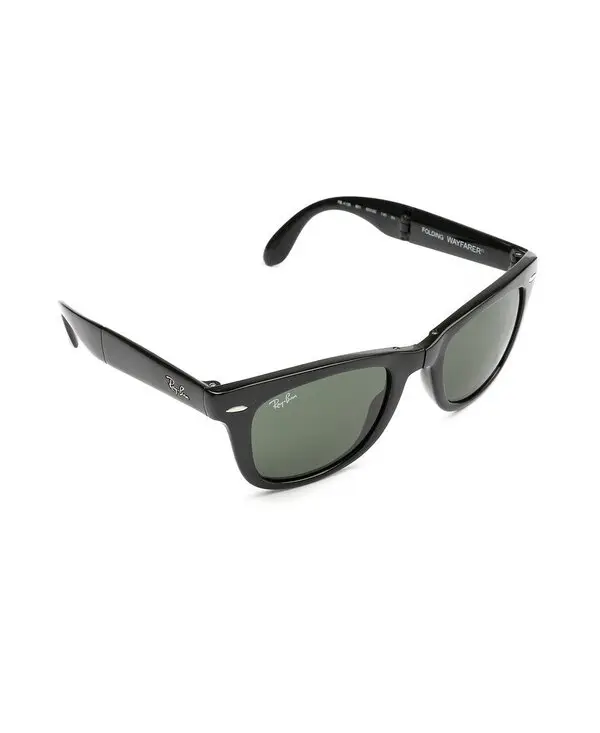 Ray-ban Wayfarer Folding Square Frame Sunglasses - Green