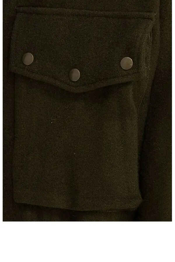 Needles Buttoned Overshirt Jacket - Olive