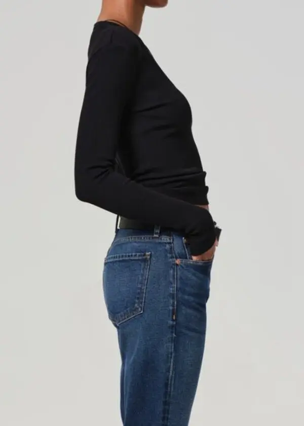 Citizens Of Humanity U-neck Long Sleeve T-shirt