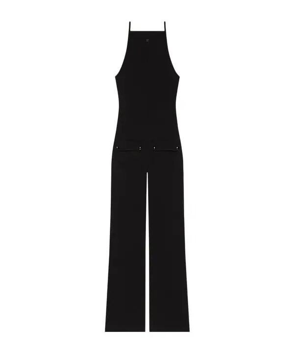 COURREGES Courrèges Milano Knitted Allover Jumpsuit - Black