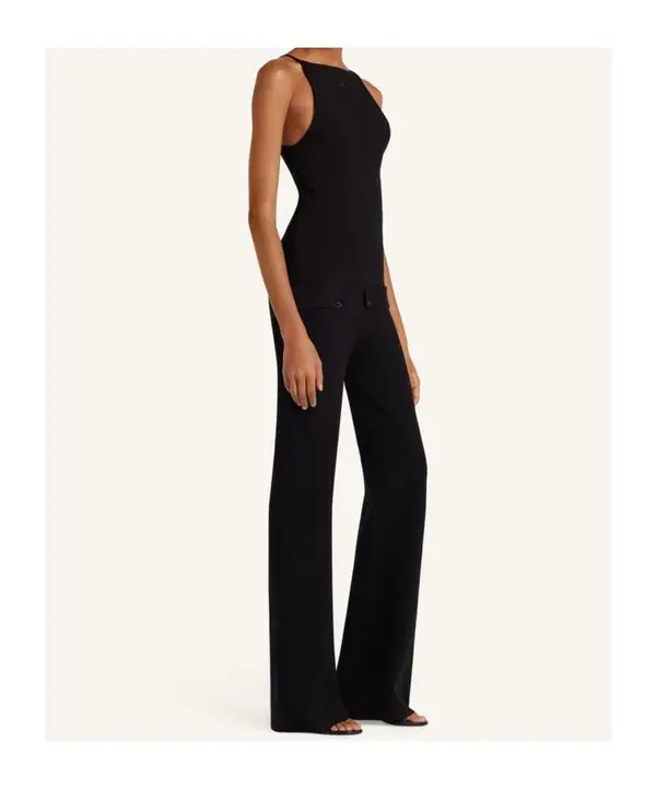 COURREGES Courrèges Milano Knitted Allover Jumpsuit - Black