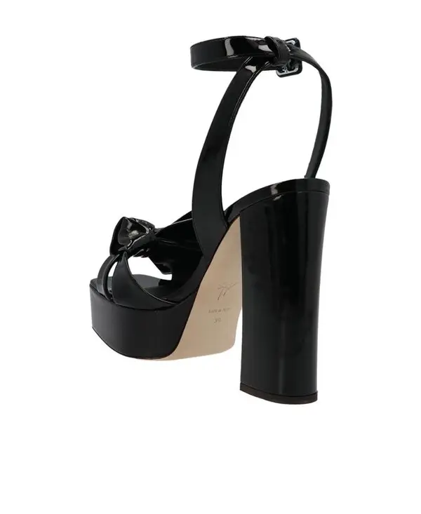 GIUSEPPE ZANOTTI Bow Detail Platform Sandals