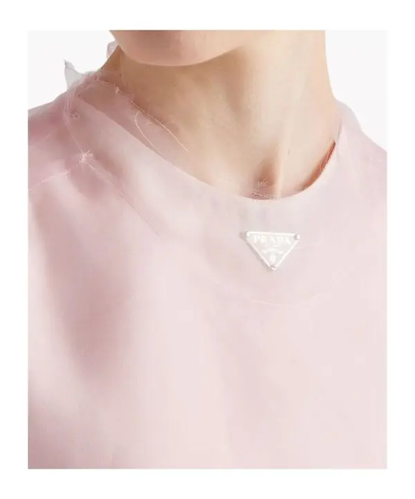 Prada Sleeveless Technical Voile Dress