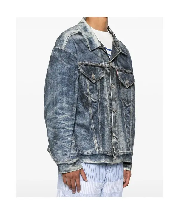 Junya Watanabe Distressed Denim Jacket - Indigo
