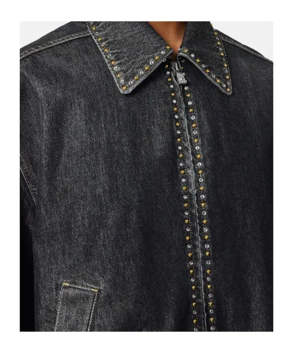 Versace Embellished Denim Blouson