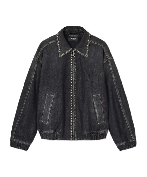 Versace Embellished Denim Blouson