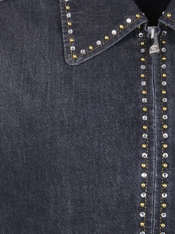 Versace Embellished Denim Blouson