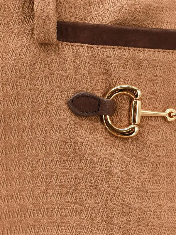 Gucci Horsebit Detailed Tailored Trousers
