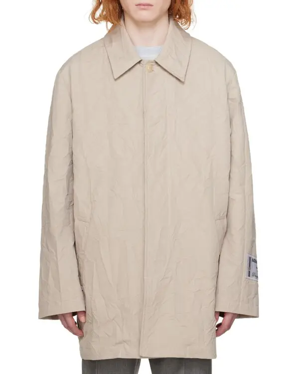 Acne Studios Crinkled Buttoned Trench Coat