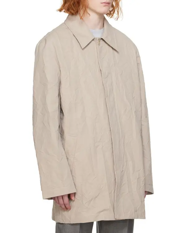 Acne Studios Crinkled Buttoned Trench Coat