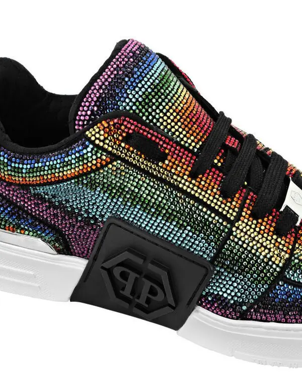 Philipp Plein Embellished Rainbow Hexagon Low-top Sneakers
