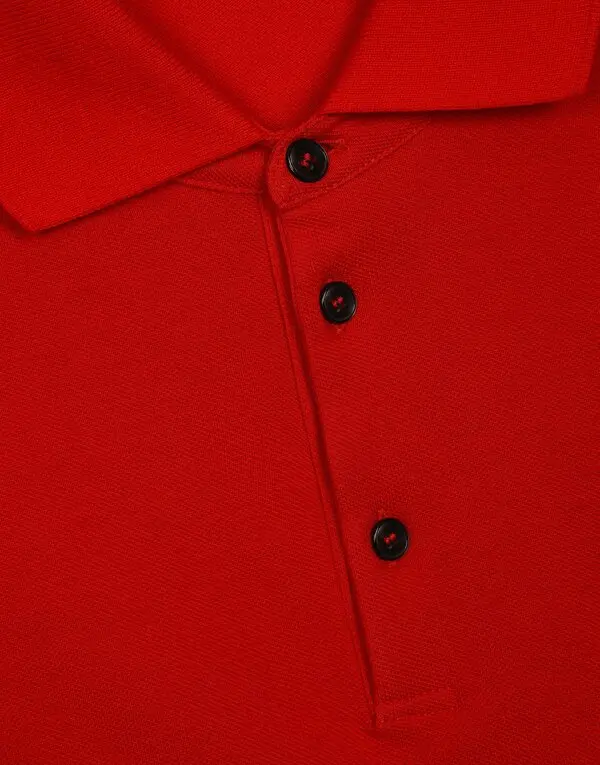 Dolce & Gabbana Logo-plaque Polo Shirt - Red
