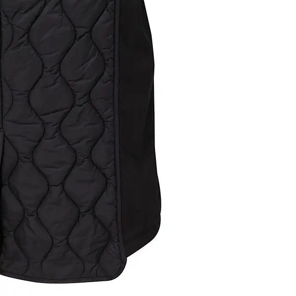 Moose Knuckles Sleeveless Quilted Vest With Drawstring Hood