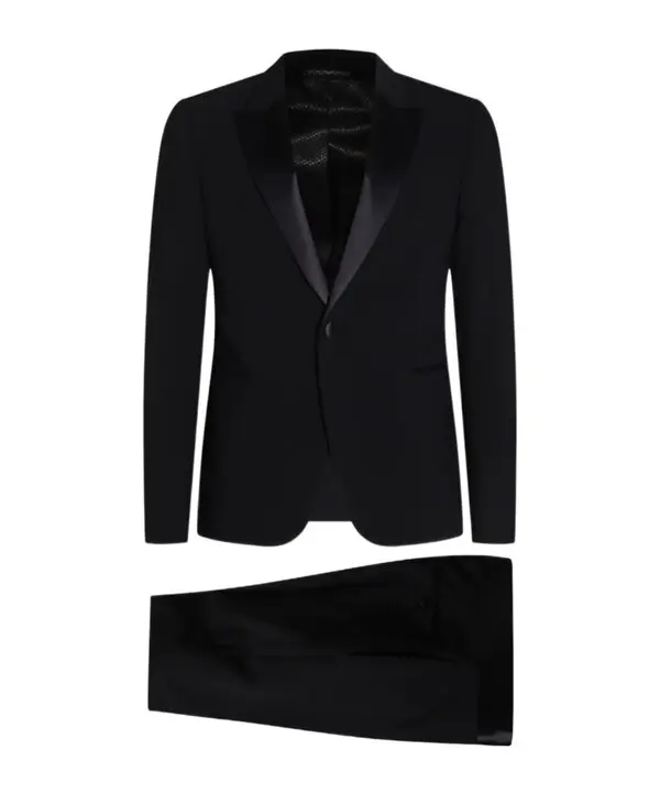 Emporio Armani Two-piece Single-breasted Suit - Black