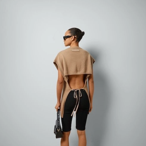 Gucci V-neck Fine Ribbed Top