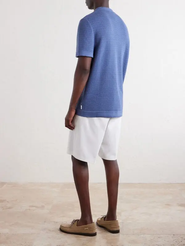 Onia Open-knit Cotton Shirt