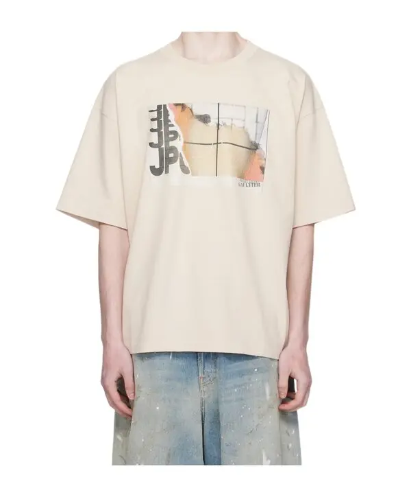 JEAN PAUL GAULTIER Oversized Printed Fire T Shirt