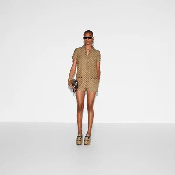 Gucci Original Gg Monogrammed Jumpsuit
