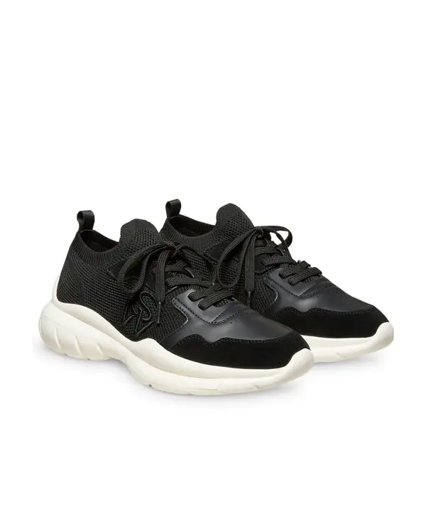 STUART WEITZMAN Logo Embroidered Mesh Sneakers - Black