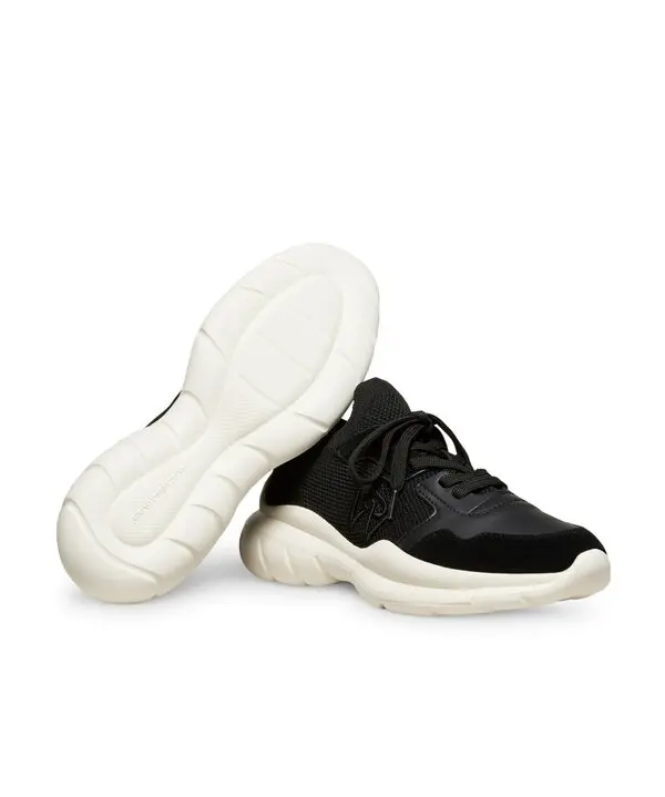 STUART WEITZMAN Logo Embroidered Mesh Sneakers - Black