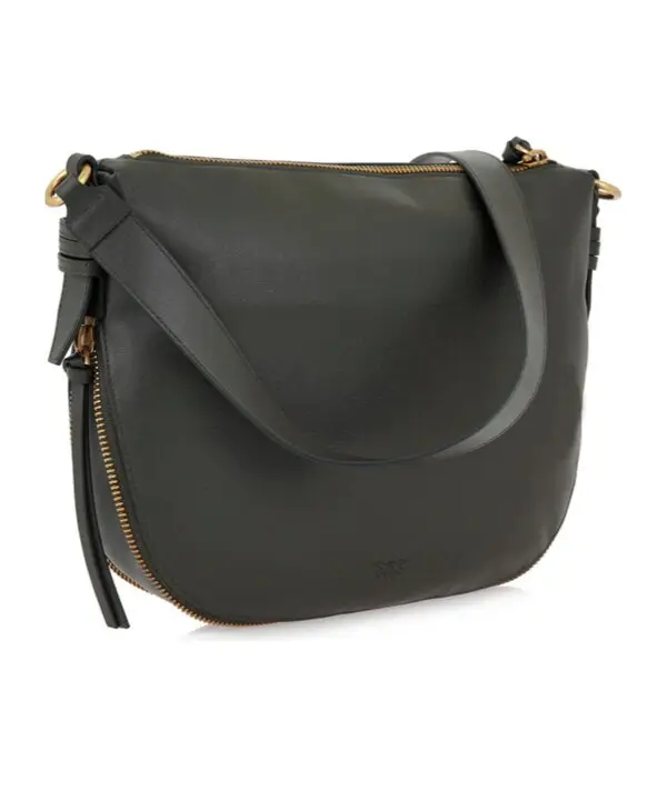 Pinko Zipped Shoulder Bag - Black