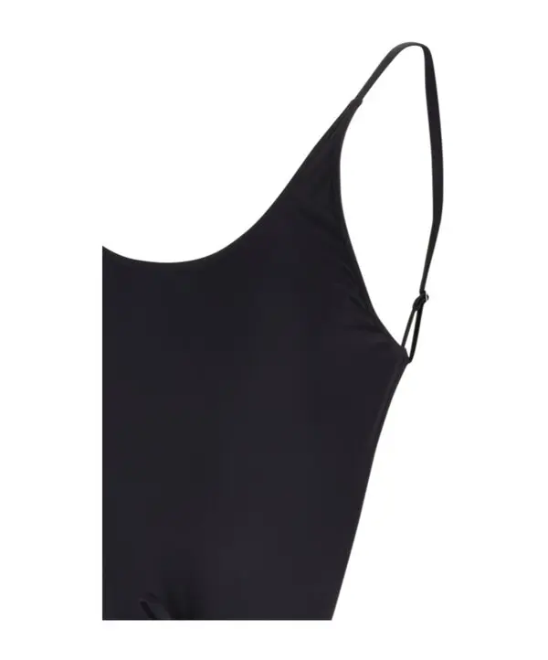 Saint Laurent One-piece Swimsuit With Tie Back - Black