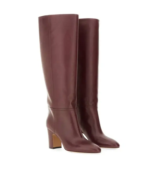 Paris Texas 70mm Leather Block-heel Knee-high Boots