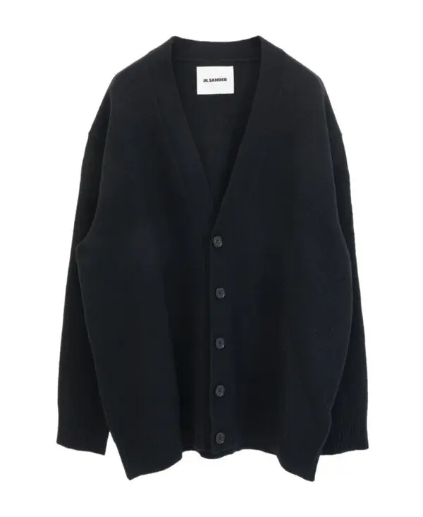 JIL SANDER V-neck Button-down Cardigan - Black