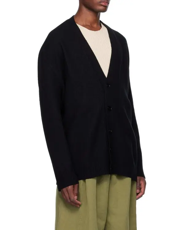 JIL SANDER V-neck Button-down Cardigan - Black