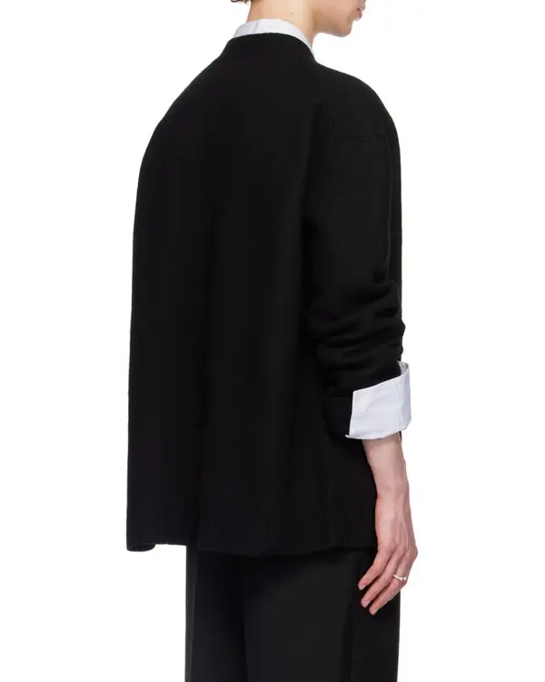 JIL SANDER V-neck Button-down Cardigan - Black