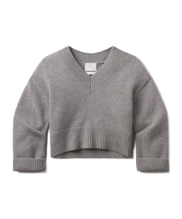 Citizens Of Humanity Gazette Puzzle V-neck Cropped Sweater