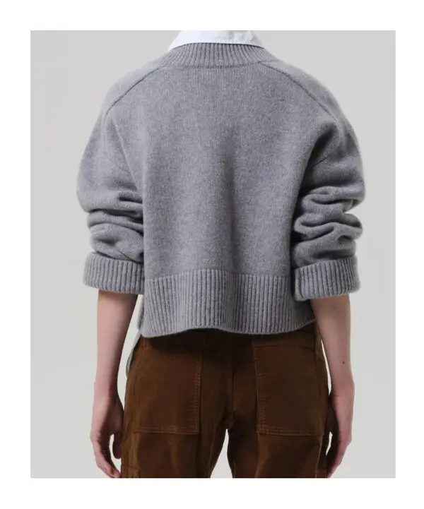 Citizens Of Humanity Gazette Puzzle V-neck Cropped Sweater