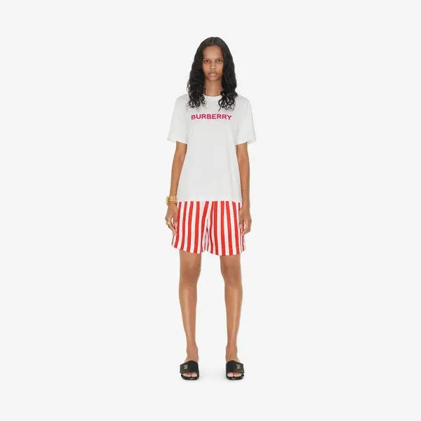 Burberry Logo Crewneck T-shirt - White