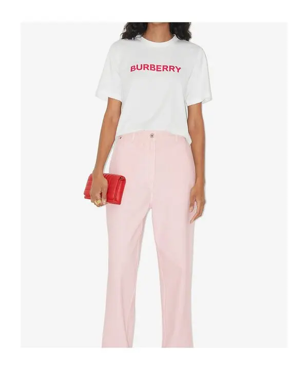 Burberry Logo Crewneck T-shirt - White